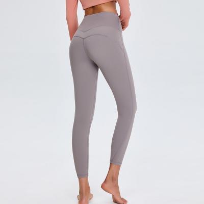 China Wholesale spring and summer new custom solid color running yoga pants tight high waist leggings for women for sale