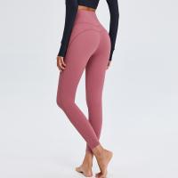 China Wholesale spring and summer new custom solid color running yoga pants tight high waist leggings for women for sale