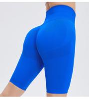 China Wholesale ladies Summer new solid color five-point pants Pilates sports fitness Leggings custom yoga pants for sale