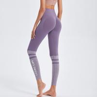 China Wholesale summer new seamless yoga pants ladies no embarrassing stripes sports fitness tight women's trousers for sale