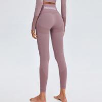 China New products seamless fitness pants peach hip lift yoga pants women tight skin-friendly sports trousers for sale