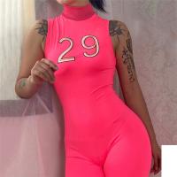 China Hot selling custom workout sports jumpsuit women slim sexy style Tight trousers fitness wear sets for sale