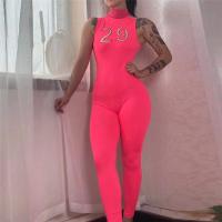 China Wholesale High quality sleeveless trousers casual sportswear jumpsuit back-zipper gym yoga suit in stock for sale