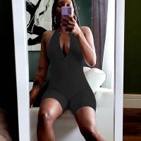 China 2022 spring women new sexy backless gym wear high waist sleeveless slim sports jumpsuit in stock for sale