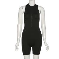 China 2022 spring women new sexy backless gym wear high waist sleeveless slim sports jumpsuit in stock for sale
