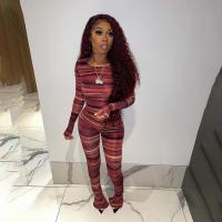 China Women high quality fashion trend sportswear Polyester material skin-friendly and Washable gym suit autumn for sale