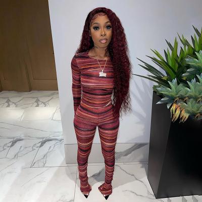 China Custom 2 Piece suit women gym wear Breathable and Comfortable 2021 new autumn Adults sport clothing for sale
