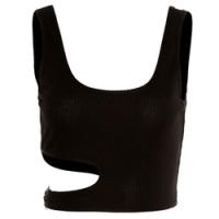 China Custom logo ladies workout crop top solid color gym wear hollow out sportswear sleeveless tank tops plain tee shirts supplier for sale