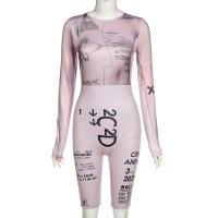 China new autumn 2020 High Waist Skinny print Romper Short yoga set back Zipper Long Sleeve Sportswear One Piece Jumpsuit for sale