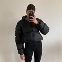 China Wholesale Custom Women Fashion Contrast Color Stitching Slim Street Shot Thickened Cotton Jacket Ladies outdoor sports coat for sale
