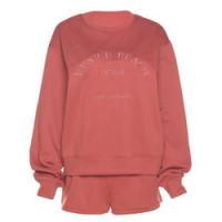 China Wholesale Custom Women Fleece Thickened Loose Embroidered Long Sleeved Sweater Shorts sports Set Ladies Workout Sportswear for sale