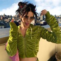 China Wholesale Custom Women two pieces Yoga Set Pleated Hooded Velvet Top Sexy casual Shorts Ladies Workout Sportswear for sale