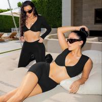 China Wholesale Custom Women's New Sexy Sleeveless Low-cut Tight Waist Hit Wrap Shorts Casual Suit Ladies Workout Sportswear for sale