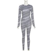 China Wholesale Custom Women Ruched Butt Yoga Set Print Tight One-piece Top High Waist Pants Casual Suit Ladies Workout Sportswear for sale