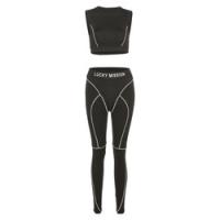 China Custom logo Women Gym wear Fitness clothes ladies solid color Sportswear Bra And yoga pant ladies two pieces yoga set for sale