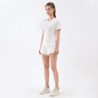China High Quality women short sleeve Yoga set Sexy Shorts Two Piece Sport set Women solid color sportswear in stock for sale