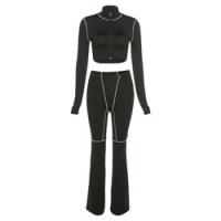 China Hot sale Woman Seamless Workout fitness clothes High Waist Long Sleeve Sports Legging Sets Two Pieces Yoga Wear for sale