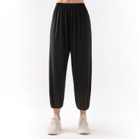 China 2021 new summer thin ice silk casual women's pants running sports outdoor fitness loose breathable custom yoga pants for sale