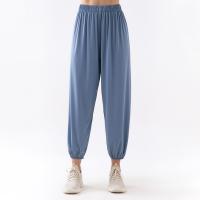 China 2021 new summer thin ice silk casual women's pants running sports outdoor fitness loose breathable custom yoga pants for sale