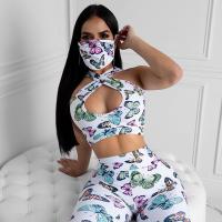 China butterfly printed butterfly yoga pants women tight elastic long leggings fitness sport yoga pants sportswear for sale