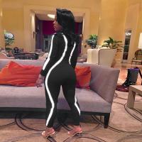 China 2020 women tight yoga Legging ladies Jumpsuit Long Sleeve Rompers Women Sexy front Zipper Clubwear One Piece Women Jumpsuits for sale