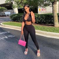 China new design Fitness Compression clothes Women Gym wear yoga Leggings sports Bra yoga Pants Sexy Tight Fashion Sportswear for sale