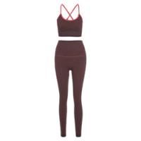 China High waist sexy yoga sets sleeveless sports bra Fitness wear legging yoga sets for women for sale