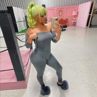 China Wholesale fitness Apparel Women Solid Color Off Shoulder Sexy Bodycon Jumpsuit one piece yoga set for sale