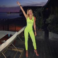 China women fashion casual elastic sportswear black printed sleeveless sexy bodycon sports jumpsuit ladies one piece yoga set for sale