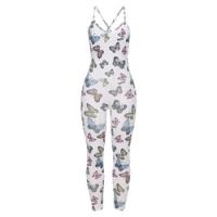 China new fashion waist casual pants romper sexy Butterfly Backless Sports Fitness Jumpsuit woman yoga set for sale