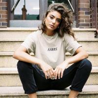 China new design women T-Shirt Streetwear Casual Loose Tops  fashion letter Tees for sale
