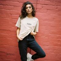 China new design women T-Shirt Streetwear Casual Loose Tops  fashion letter Tees for sale