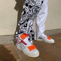 China 2021  Summer New  women casual pants new fashion print high waist wide leg pants Haren street slacks for sale
