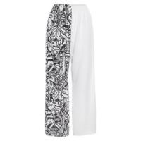 China 2021  Summer New  women casual pants new fashion print high waist wide leg pants Haren street slacks for sale