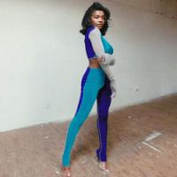 China 2020 new design ladies yoga clothing sport set fitness yoga wear women sportswear two piece yoga long set for sale