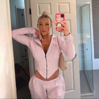 China new Fall Tracksuit Women Yoga Set 2Pcs Sports Suits Seamless Gym Leggings Long Sleeve Crop Top Jacket Fitness Sportswear for sale