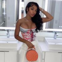 China New Style US Dollar Printed Sling vest Deep V front Zipper Tight-Fitting Bust-Wrapped Sleeveless Party crop tops for sale
