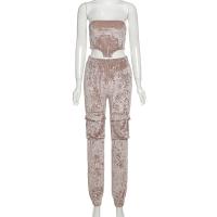 China new design Two pieces sports set women fitness clothes ladies solid color sportswear 2021 spring long sleeve skinny tracksuit for sale
