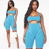 China new  Hollow Out Shorts Jumpsuits ladies casual solid color sportswear yoga woman pants youth sportwear for sale
