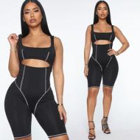 China new  Hollow Out Shorts Jumpsuits ladies casual solid color sportswear yoga woman pants youth sportwear for sale