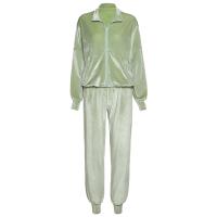 China New arrivals fashion long sleeve sports wear women sweatwear yoga pants and hoodie coat ladies loose tracksuits 2 piece yoga set for sale