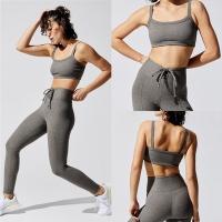 China Hot Sales Women Seamless High Waist sports Leggings And Yoga Bra Suit Open Back Yoga Sets Fitness Spaghetti Strap Sportswear for sale