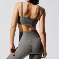 China Hot Sales Women Seamless High Waist sports Leggings And Yoga Bra Suit Open Back Yoga Sets Fitness Spaghetti Strap Sportswear for sale