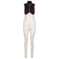 China new women Patchwork color Yoga Set ladies skinny Sportswear Fitness Gym Active Wear Push-up Splice Workout one piece Sports Suit for sale