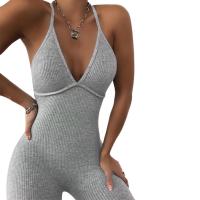 China Women Tank Tops backless Shorts Romper Bodysuit Vest Exercise Fitness Sports Jumpsuit for sale
