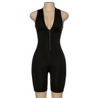 China Top ranking suppliers Latest Design Sleeveless Women pure color Jumpsuit  Hot Pants Bodycon Jumpsuit for sale