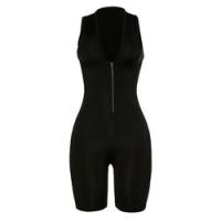 China Top ranking suppliers Latest Design Sleeveless Women pure color Jumpsuit  Hot Pants Bodycon Jumpsuit for sale