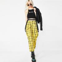 China Women  Street Style Outfit Denim Pocket Pants Popular Logo Casual Pants for sale