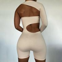 China Autumn Ladies Sports Outfit Sexy Stretch  Polyester Material Long Sleeve for sale
