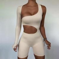 China Autumn Ladies Sports Outfit Sexy Stretch  Polyester Material Long Sleeve for sale